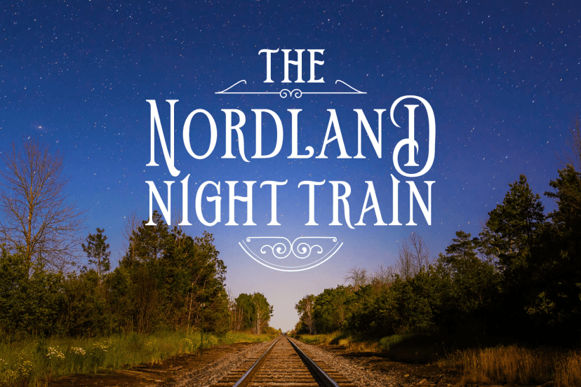 An image of a train track going off into the dusk.